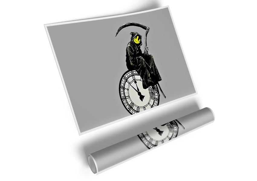 Smiley Face Reaper Times Up – Simply Canvas Art